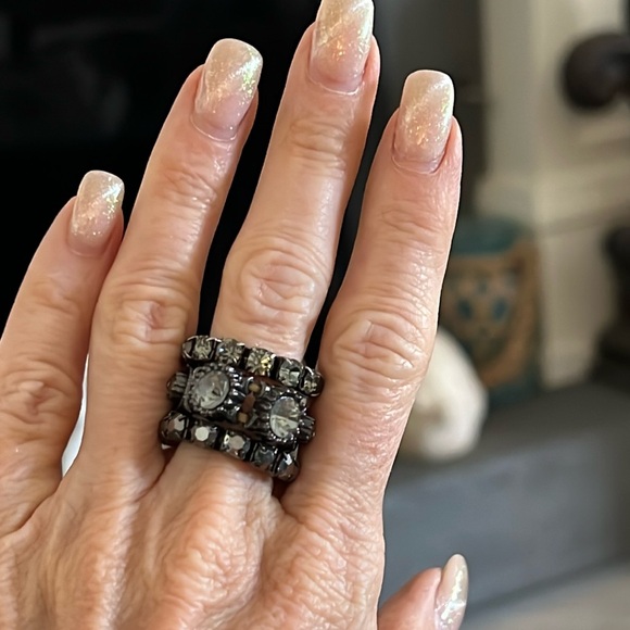 Jewelry | 3 For 1 Bling Stretchy Ring | Poshmark